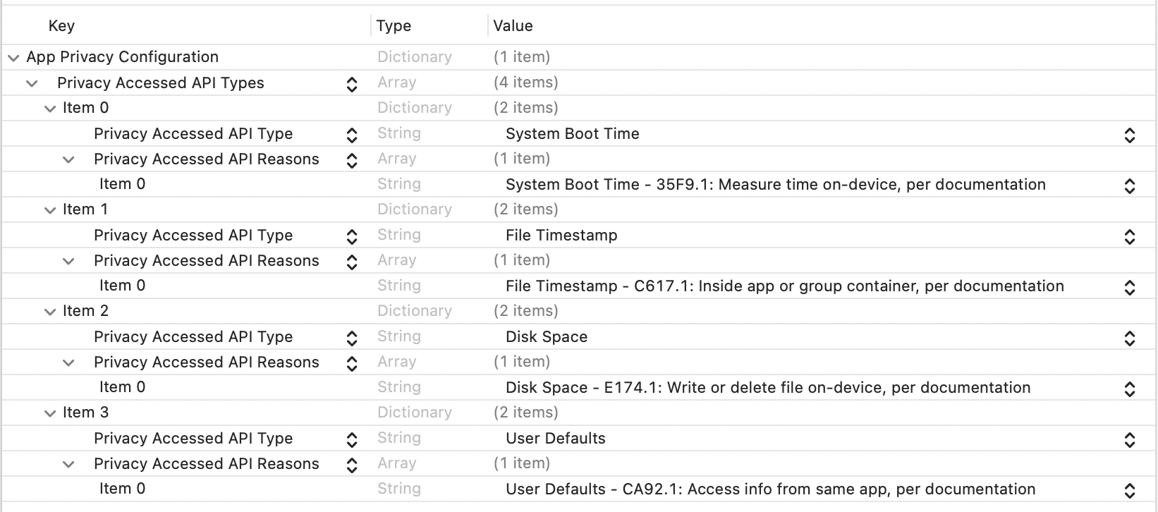Qt on iOS and ITMS-91053 NSPrivacyAccessedAPITypes Error