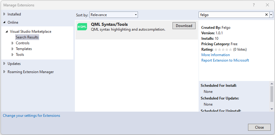 QML Extension for Visual Studio: Qt Quick Syntax Highlighting and ...